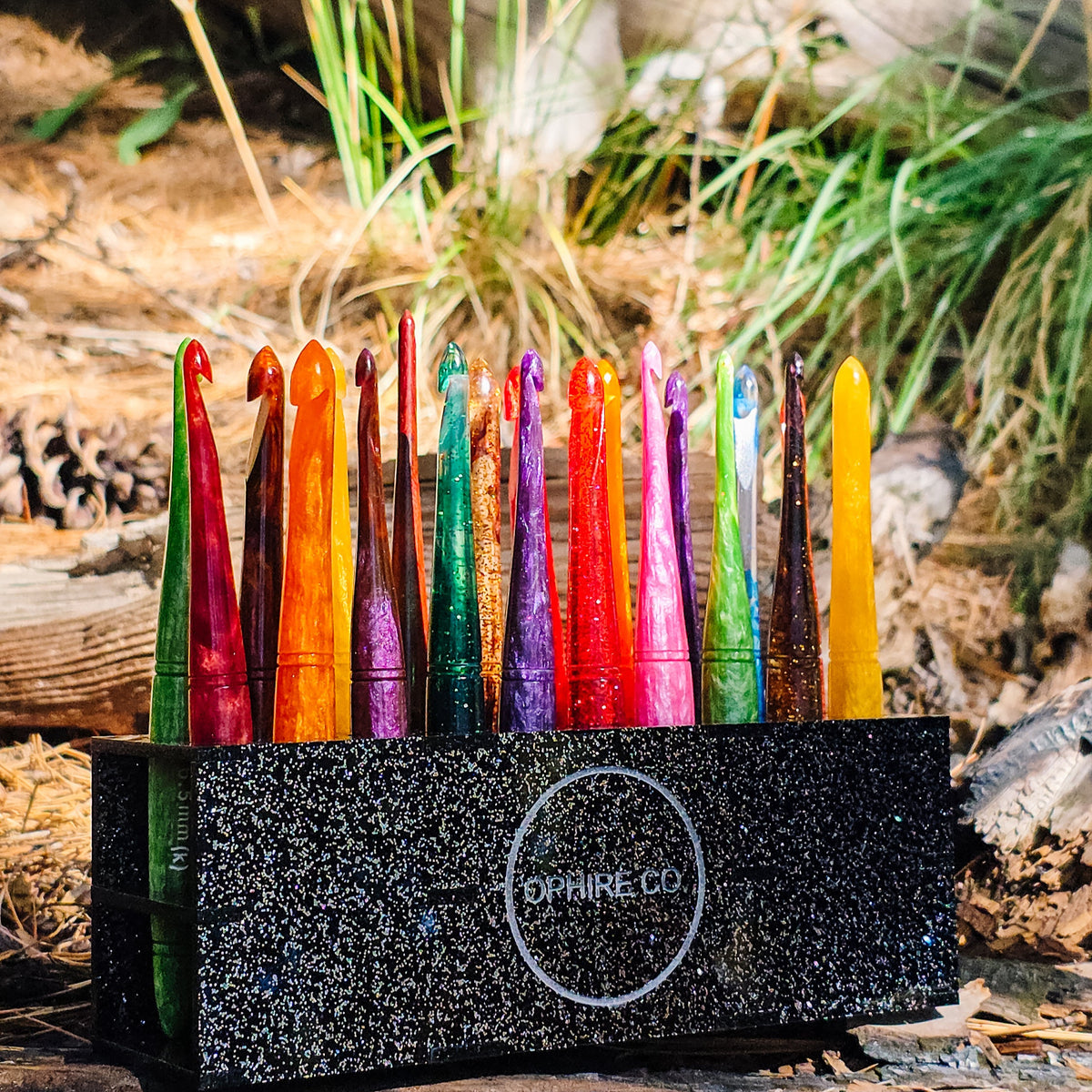 Limited Edition Black Glitter Crochet Hook Stand – OphireCo